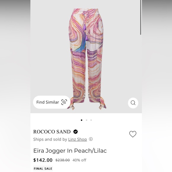 Rococo Sand | Pants & Jumpsuits | Rococo Sand Eira Jogger In Peachlilac | Poshmark